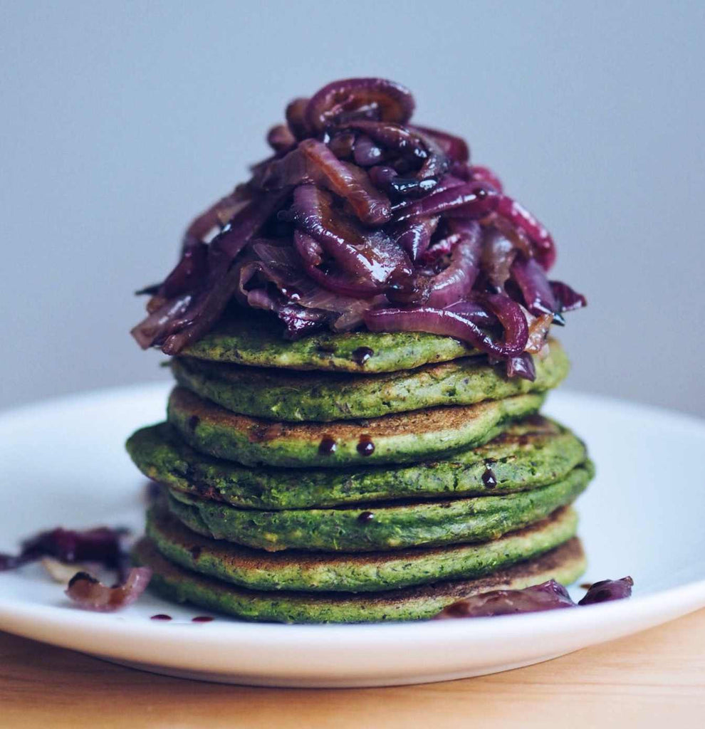 Huel Recipe - Savoury Kale Pancakes